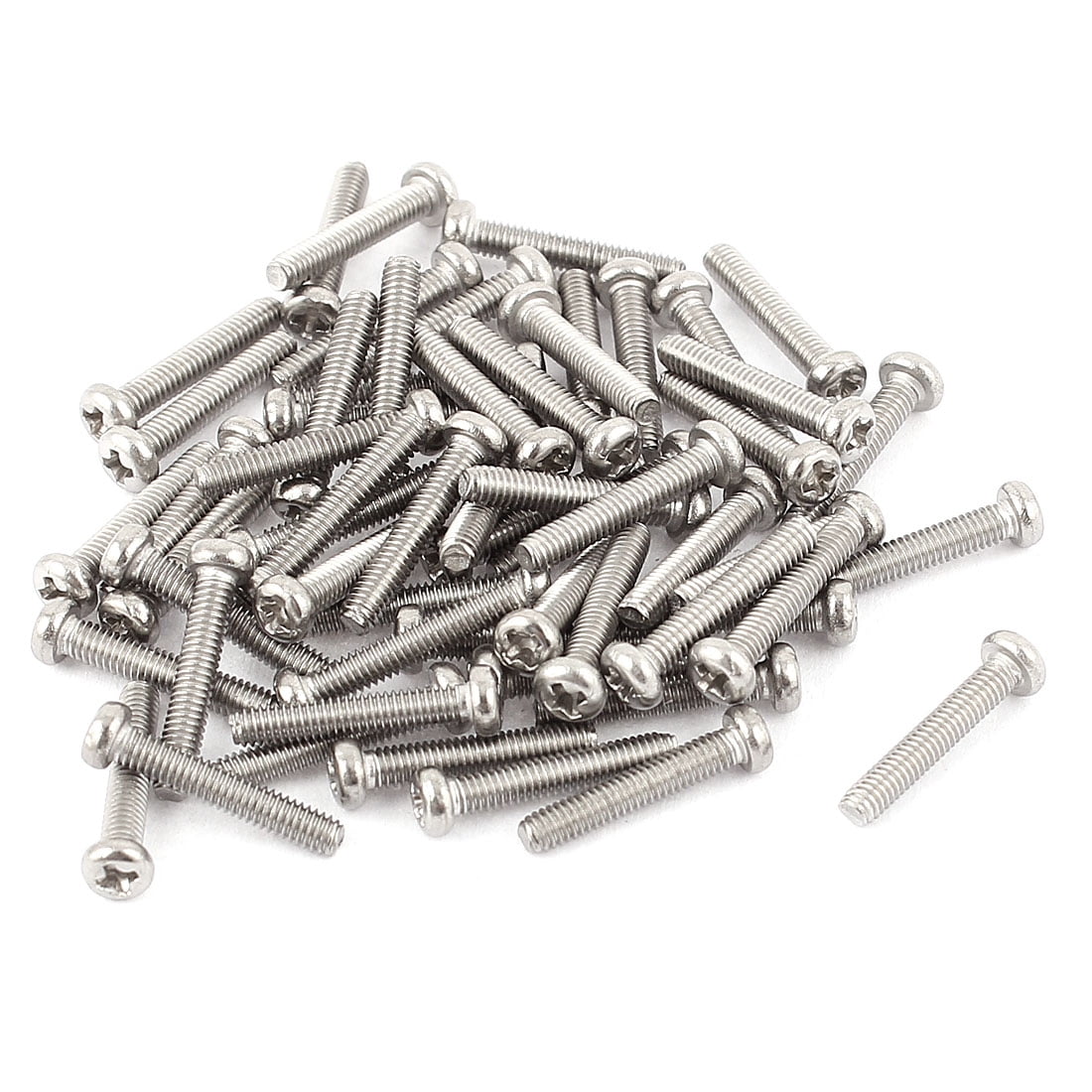 Vis M2.5 x 14 mm acier inoxydable 304 vis tête ronde cruciforme Phillips vis 60pcs | Walmart Canada
