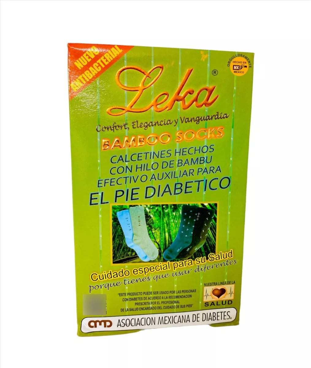 6pack Calcetín Bambú Diabético Caballero/dama Surtido Leka | Bodega Aurrera en línea