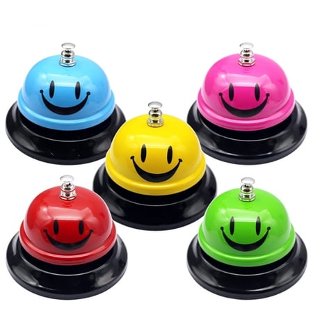 Tongliya 1pcs metal smiley cute bell bar counter bell pass vegetable ...