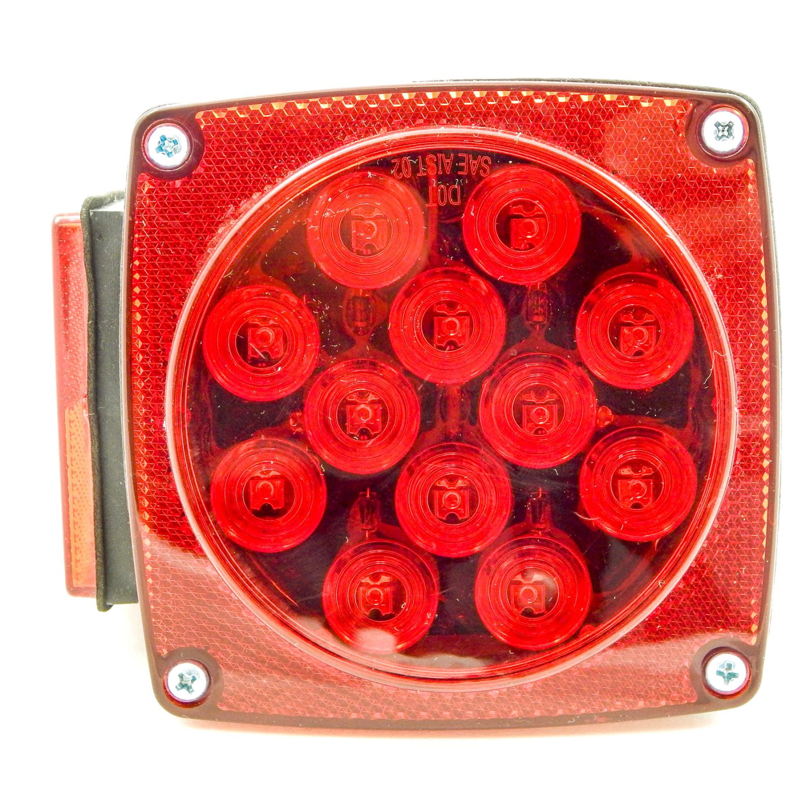 Red Hound Auto LED Square Red Trailer Turn/Signal/Stop Light Right ...