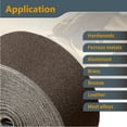 POWERTEC Emery Sandpaper, 1-1/2-Inch x 10 Yards, 120 Grit Cloth Roll ...