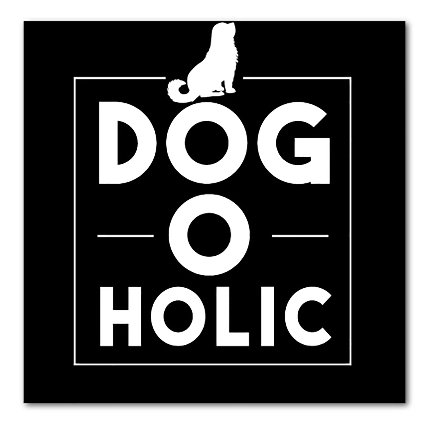 DistinctInk Custom Bumper Sticker - 10" x 10" Decorative Decal - Black ...