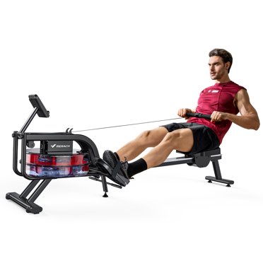 UPGO Fitness Water Rower - Exercise Machine, 350 LB Home Use, LCD ...