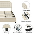 Homfa Full Size Storage Bed, 4 Drawers Vevlet Platform Bed Frame with Adjustable Upholstered ...