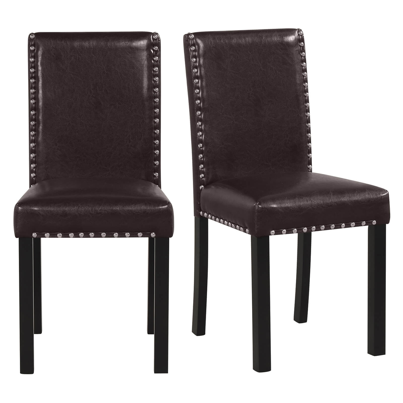 Click here for Costway Dining Chair Set Of 2 With Wood Legs  Nail... prices