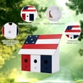14" Americana 3 compartment Wood Birdhouse - Walmart.com