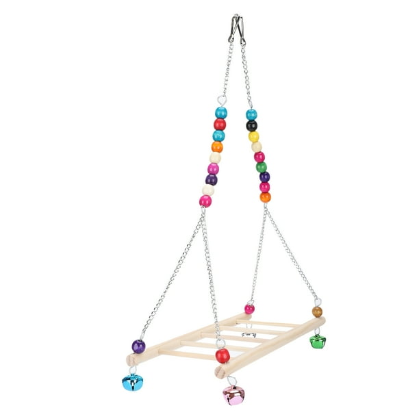Large Parrots Swing,Bird Natural Wooden Chicken Pet Parrots Swing ...
