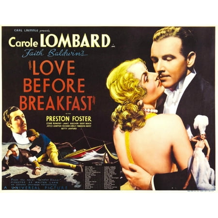 Love Before Breakfast Carole Lombard Preston Foster 1936 Movie Poster ...