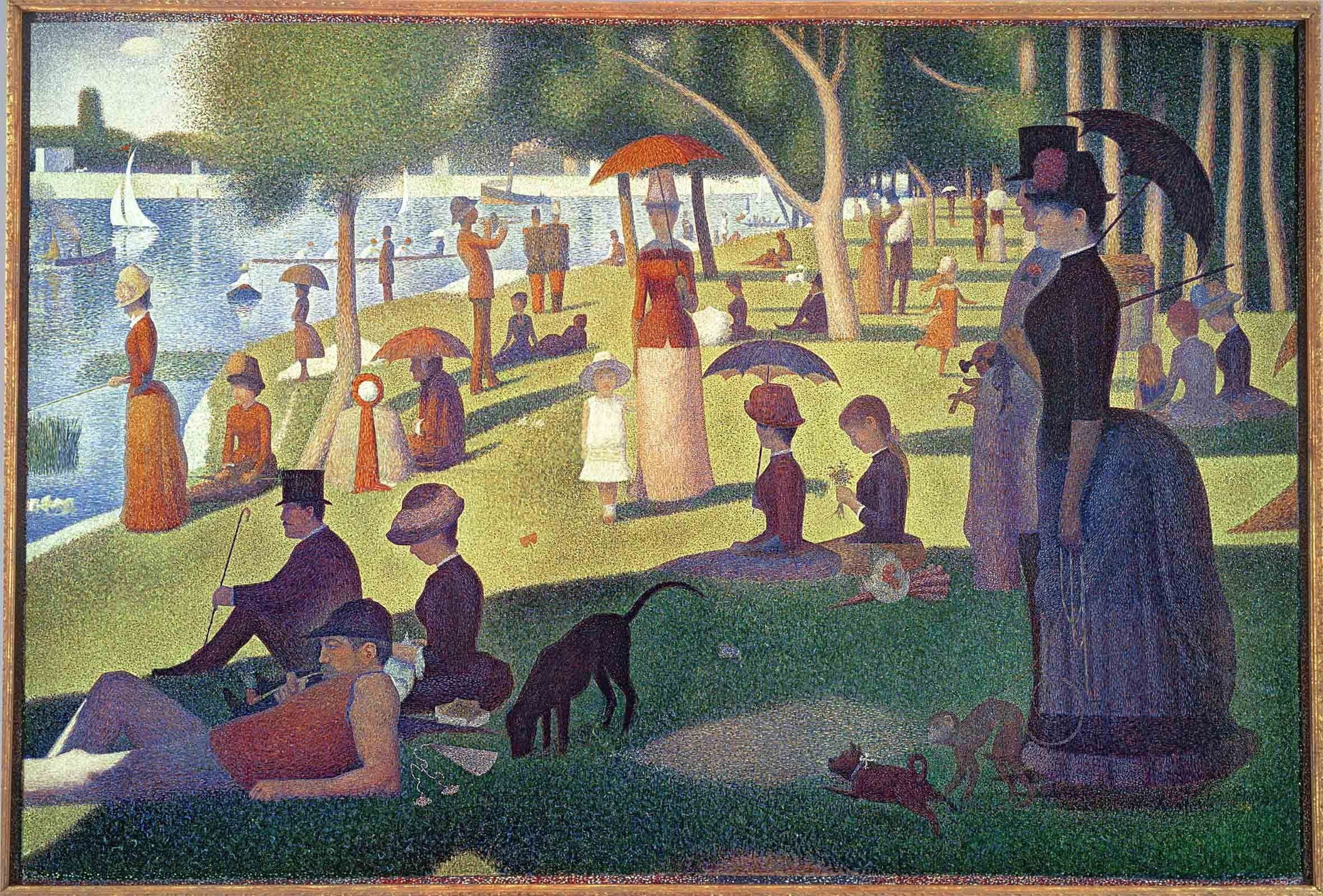 Seurat "Sunday Afternoon on the Island of La Grande Jatte" (1884 ...