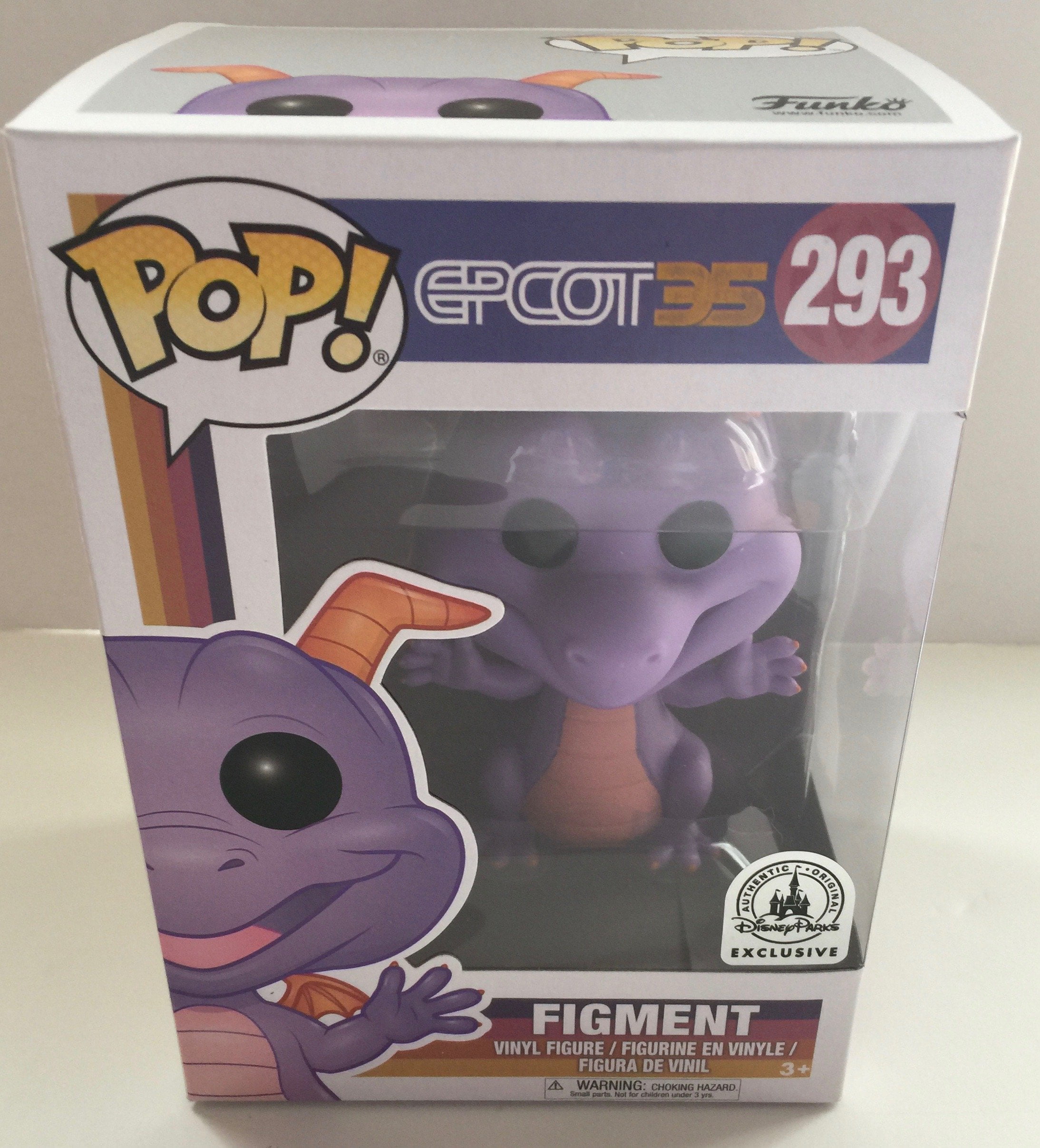 Disney Funko Parks Exclusive 35th Epcot Figment Pop Vinyl New With Box ...