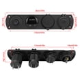 4-Way Marine Control Panel With USB Ports And LED Power Meter For Boats ...