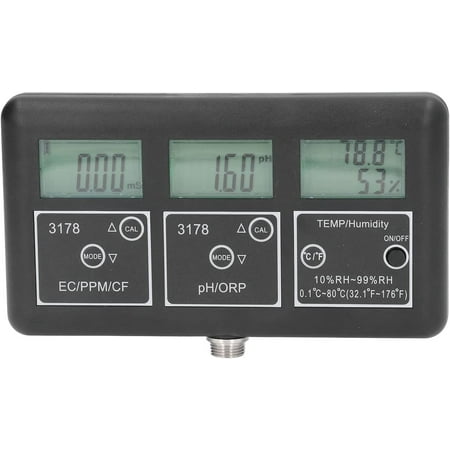 Water Quality Tester, 7 in 1 Multi Parameter Water Testing Meter, PH ...