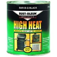 Rust-Oleum High Heat Tough Protective Enamel Paint, 8oz, BBQ Black ...