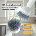6-in-1 Dish Brush with Detergent Dispenser 360° Rotating Scrubber for ...