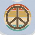 Inktastic Retro Peace Sign Sunset Boys or Girls Baby Bib - Walmart.com