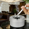 360° Stainless Steel Twist-Lock Ashtray, Windproof Car Ashtray Odor ...