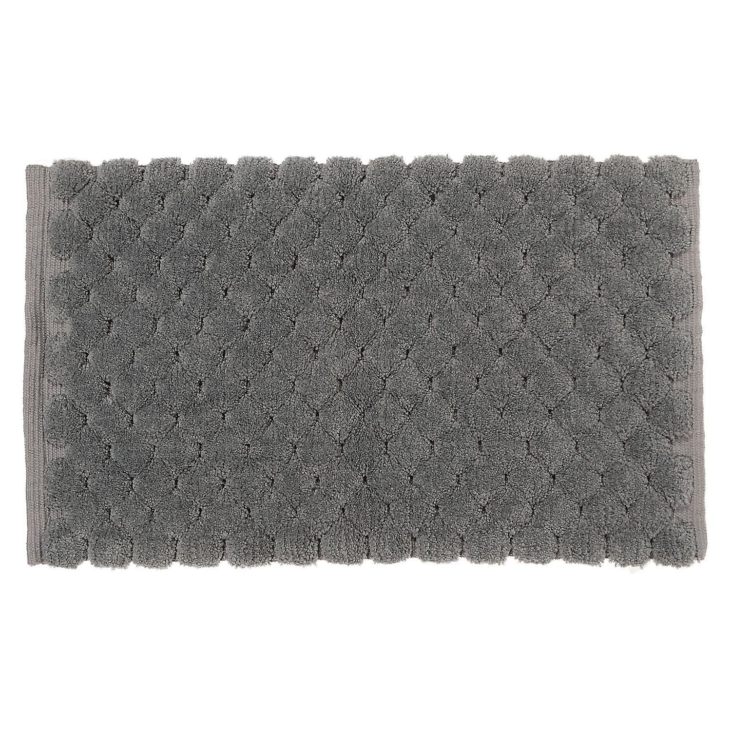 Click here for Ih Casadécor Handwoven Pompom Bath Mat (Gray) (20... prices