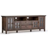 Pemberly Row 72" TV Stand in Natural Aged Brown - Walmart.com