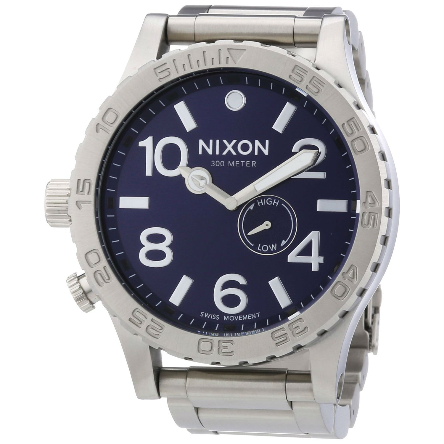 Nixon Men s 51 30 Tide Blue Dial Stainless Steel Watch A0571258 Nixon Men s 51 30 Tide Blue Dial Stainless Steel Watch A0571258