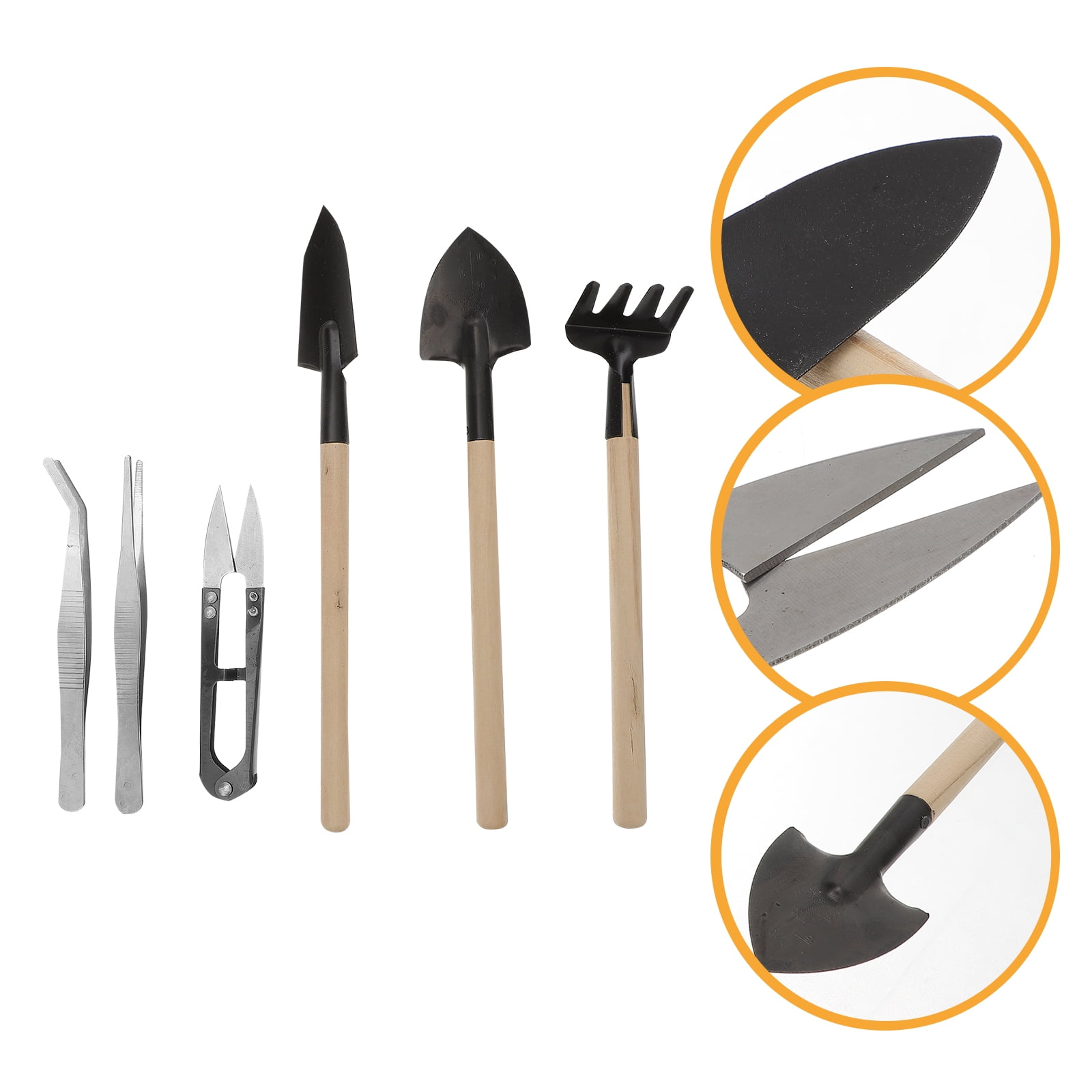 Buy 8Pcs Bonsai Set Kit Garden Tool Bud and Leaf Trimmer Set Mini ...