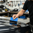 XIBUFE Durable Black Felt Edge Vinyl Squeegee Tool 4-Inch, Car Vinyl ...