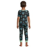 Batman Boys Pajama Set, 2-Piece, Sizes 4-12, Dark Blue, Joker Print ...