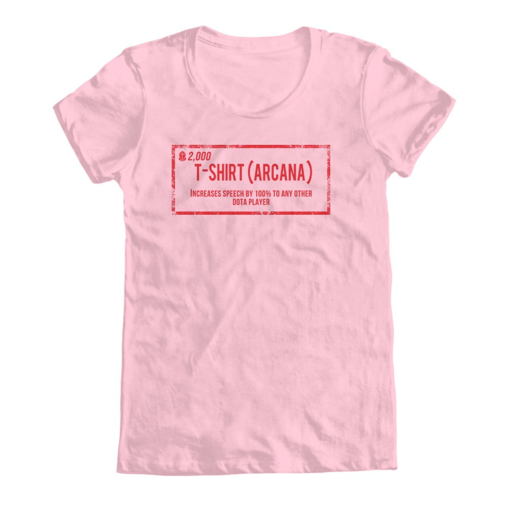 GEEK TEEZ Arcana Original Artwork Inspired by DOTA Women's T-shirt Pink ...