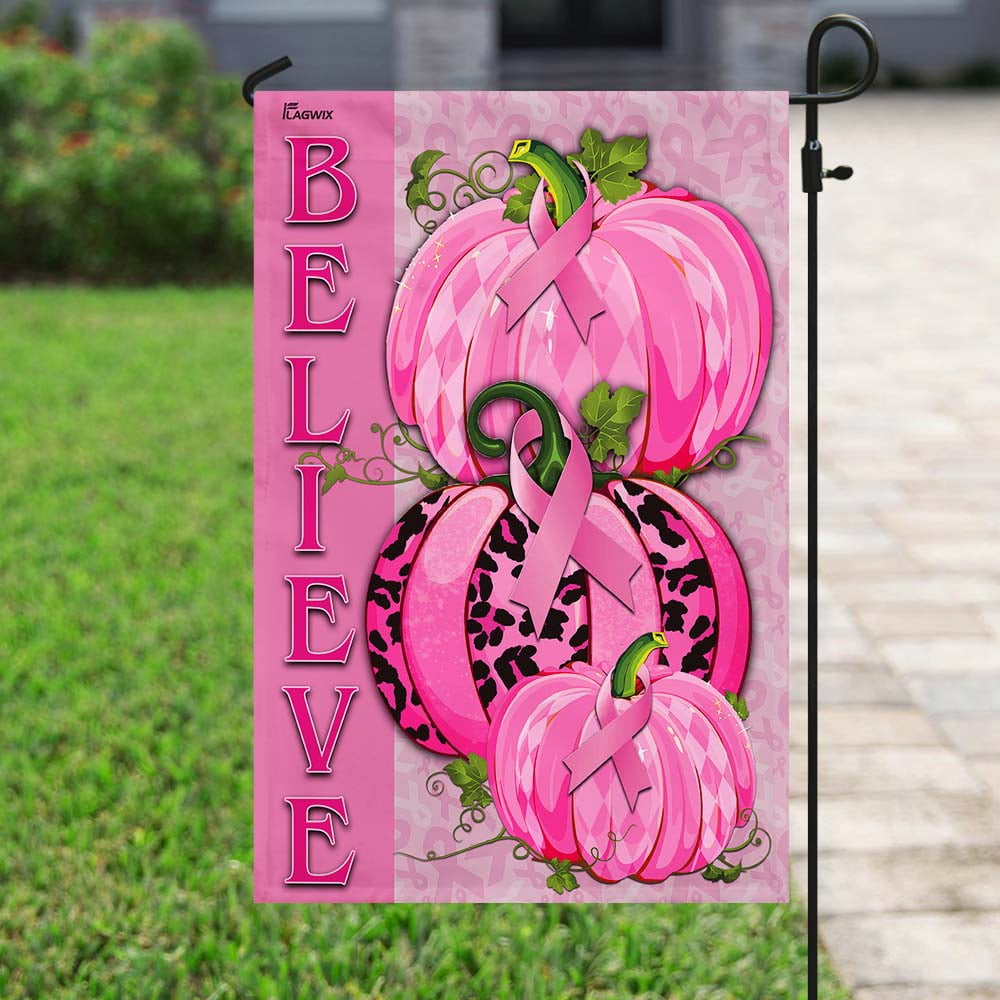 Flagwix Breast Cancer Decoration, Believe - Breast Cancer Awareness ...