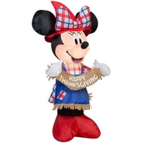 Disney's Minnie Mouse Scarecrow Airblown Inflatable Halloween Outdoor ...