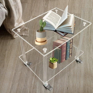 Natwind 2 Tiers Wood White Home Office Desktop Printer Stand with ...