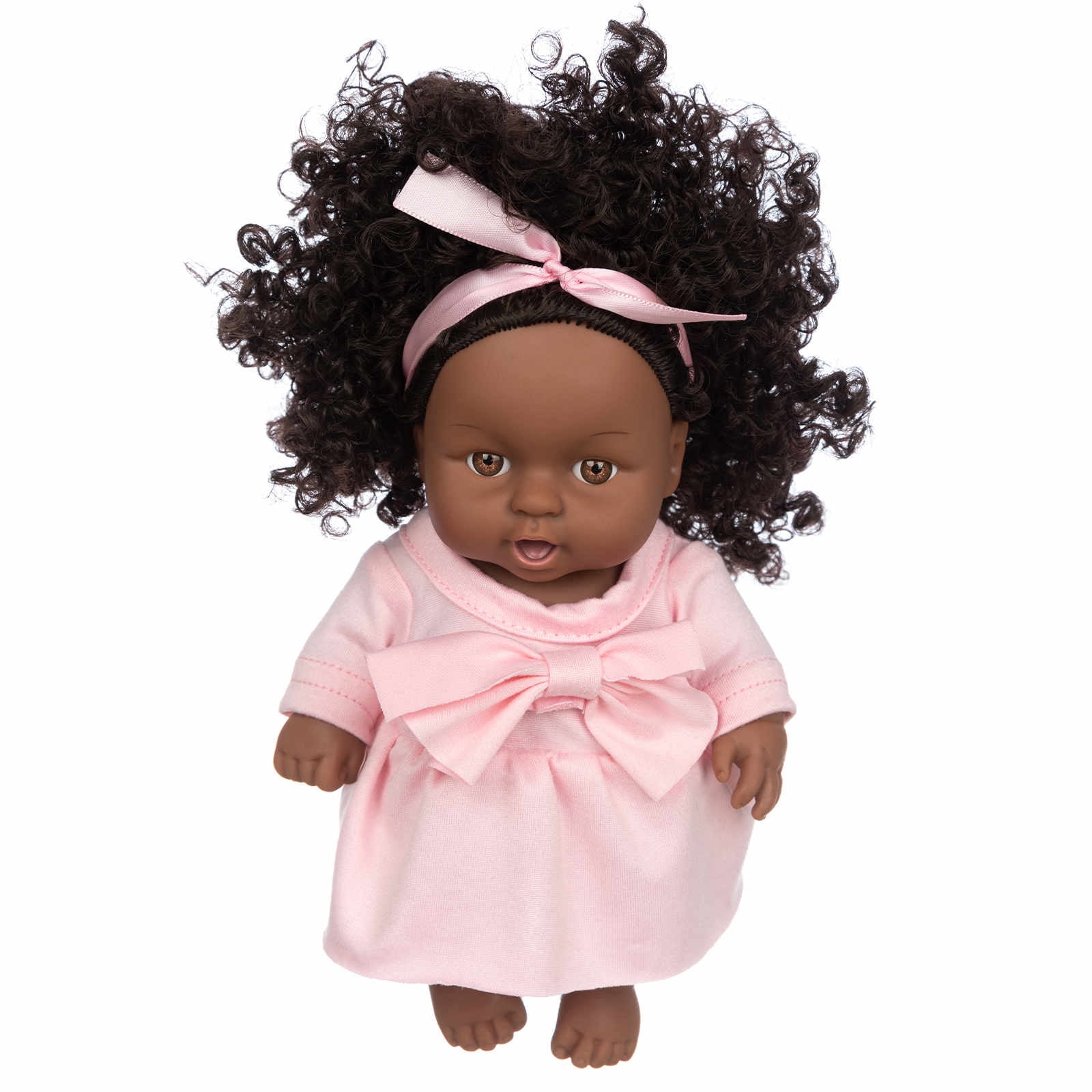 Click here for Egnmcr Black Black Baby Cute Curly Black 8-Inch Vi... prices