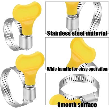 Lepai Adjustable Hose Clamps 10pcs 16-25mm And 10pcs 19-29mm Stainless ...
