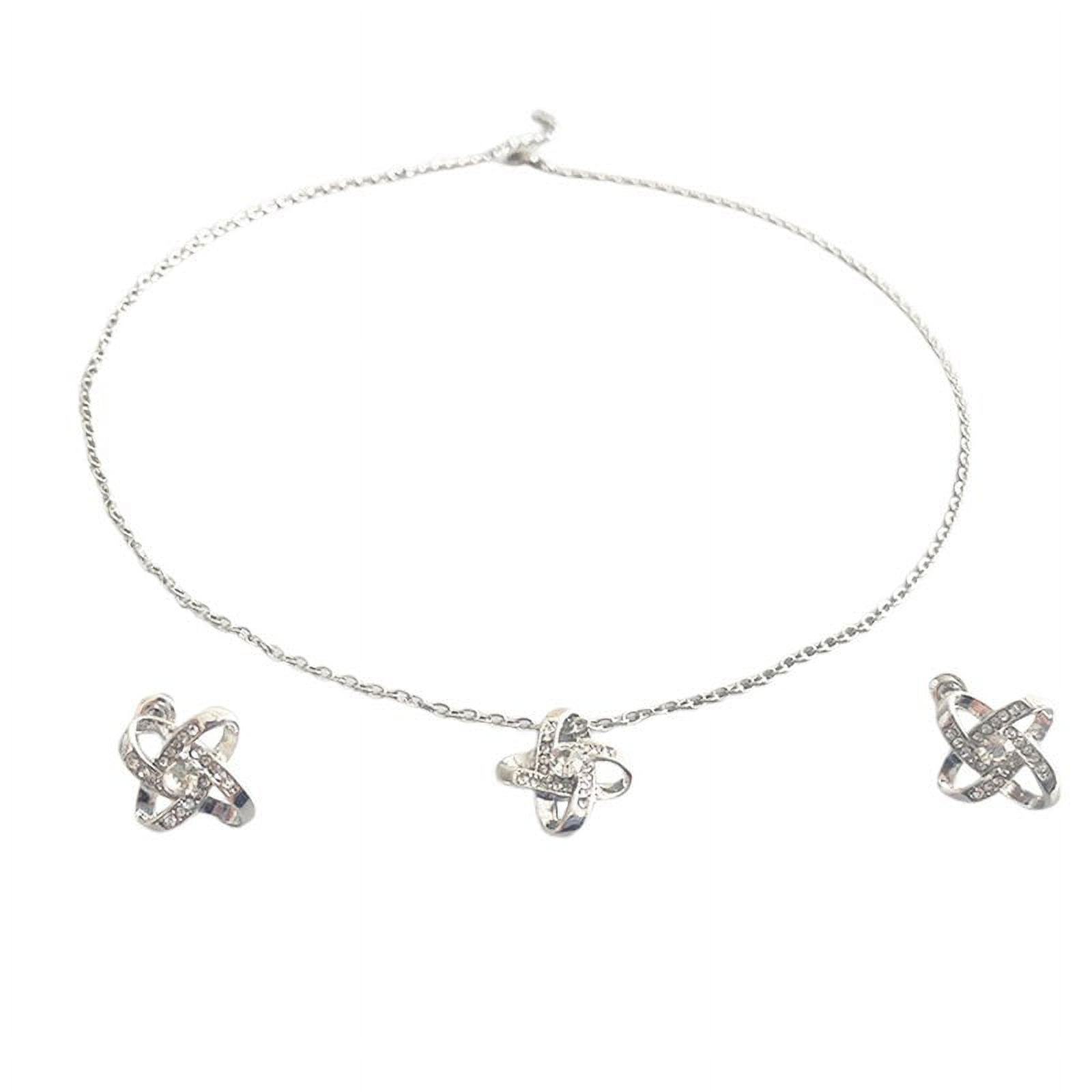 Click here for Generic Four Leaf Clover Necklace Earrings Set Non... prices