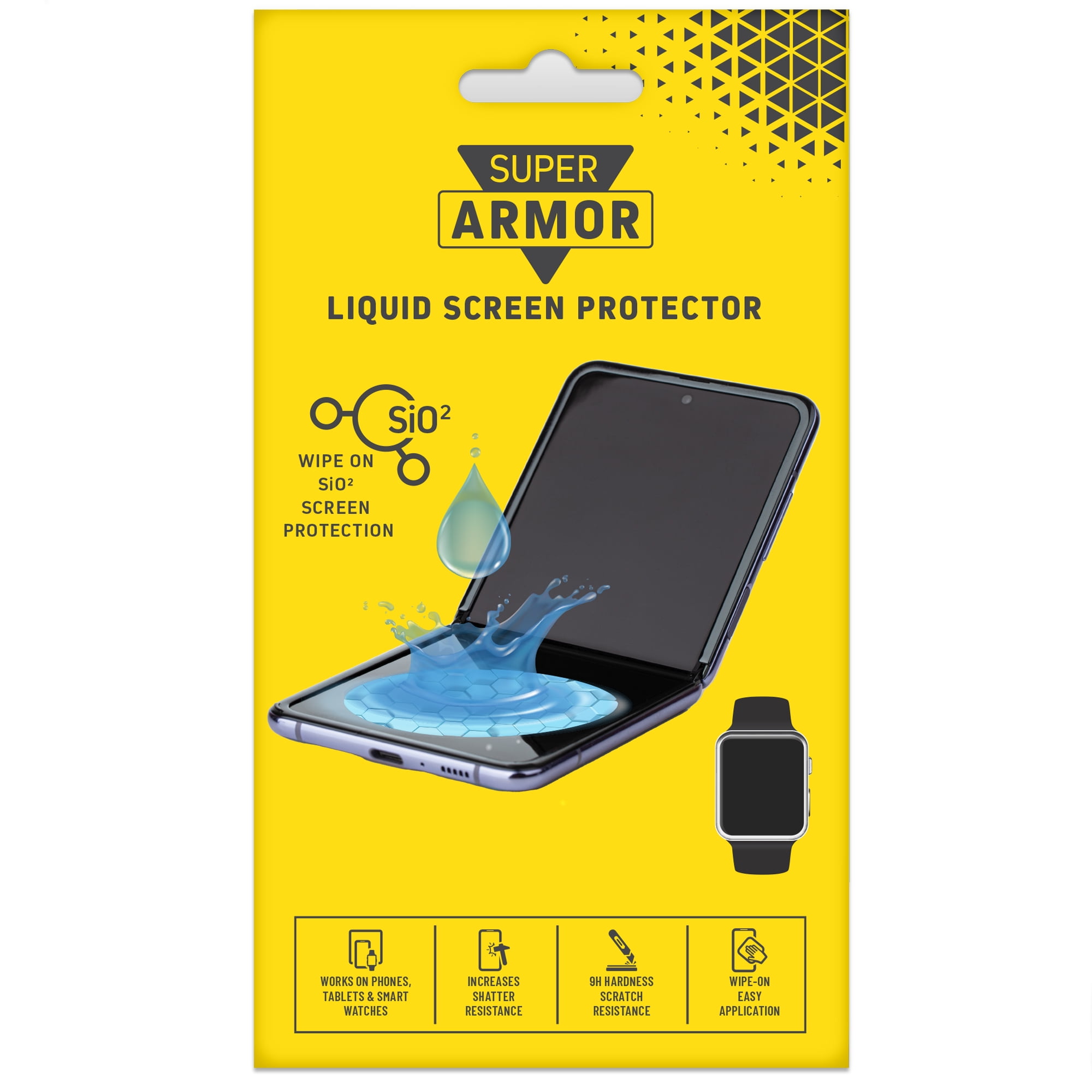 Super Armor Liquid Screen Protector Nano Wipe On Protection for All ...