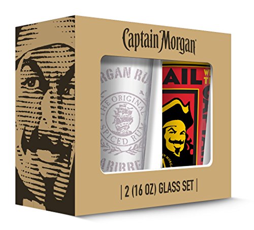 Captain Morgan Poster Pub Glass (Set of 2), Clear | Walmart Canada