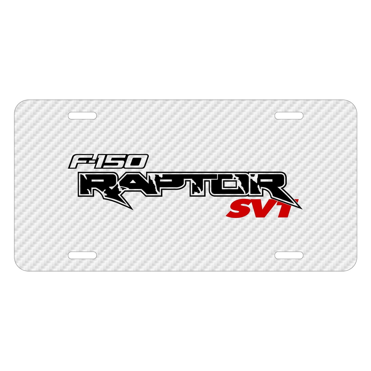 Ford F-150 Raptor SVT 2010 to 2014 White Carbon Fiber Texture Graphic ...