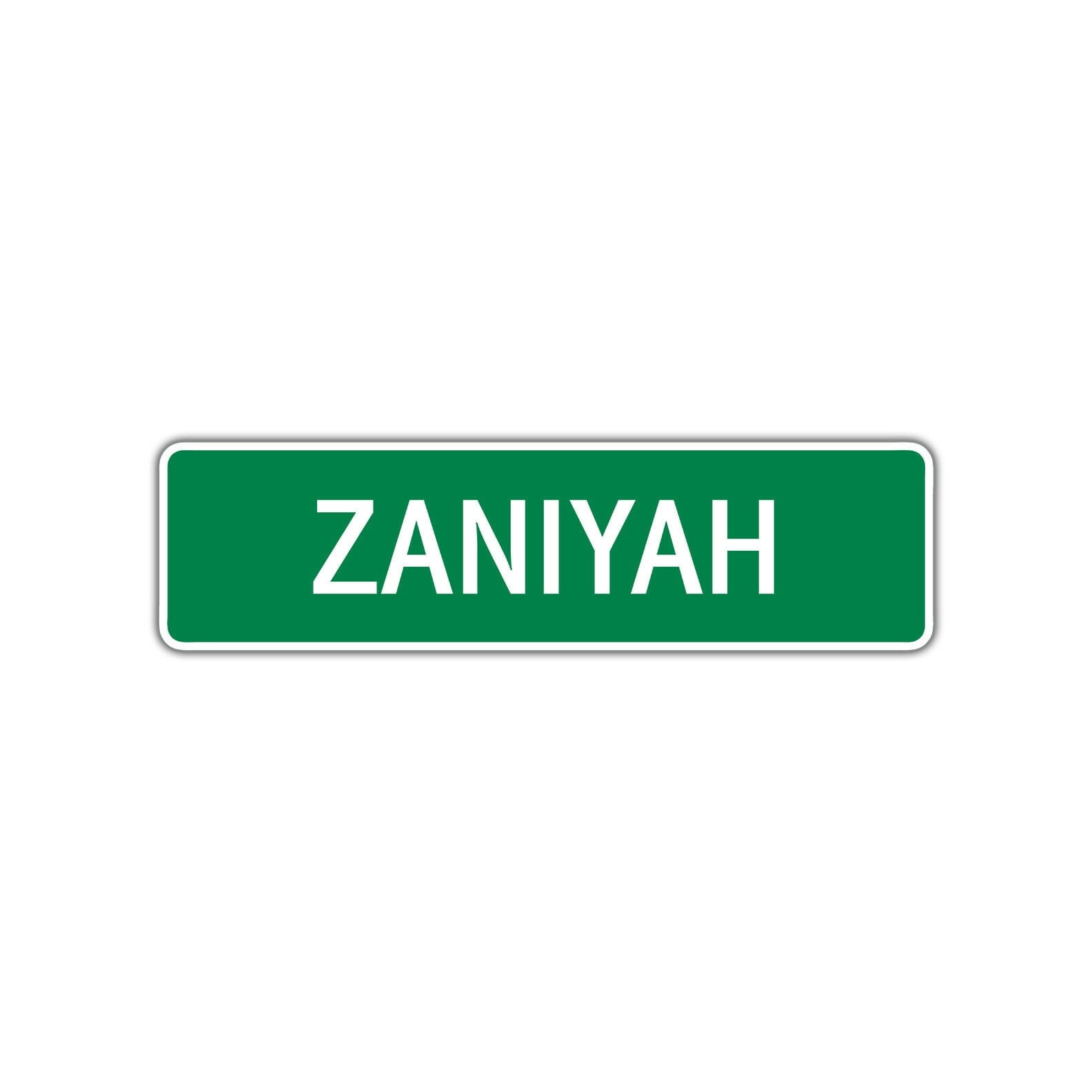 Zaniyah Girls Children Name Letter Printed Plaque Decoration Label ...