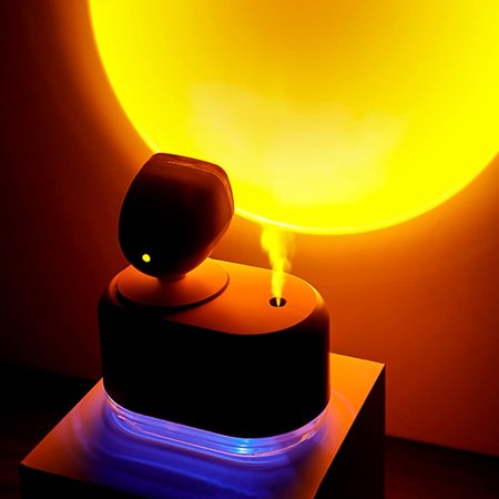 Sunset Light - Sunset Light Humidifier, 300ml, 350 ° Rotation and LED ...