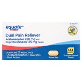 Equate Dual Action Acetaminophen 250 mg and Ibuprofen (NSAID) 125 mg ...