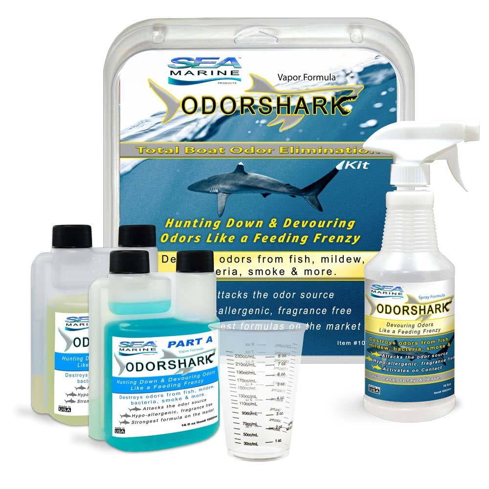 OdorShark-Marine-Fish & Vessel Odor Eliminator Liquid Kit - Walmart.com