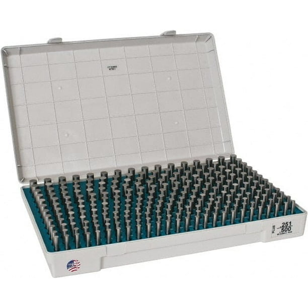 Meyer Gage 250 Piece, 0.251-0.5" Diameter Plug and Pin Gage Set Plus 0. ...