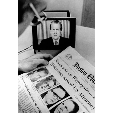 The Watergate Scandal Takes Over The Front Page And The Tv Screen. On ...