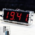 DIY 4-Digital LED Nixie Tube Clock Kit Display Time Electronic Clock ...