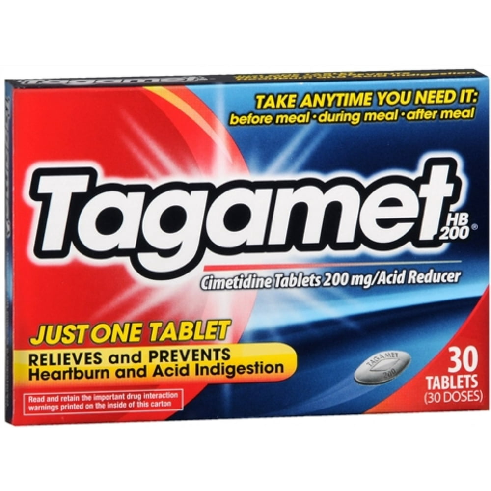Tagamet HB 200 Acid Reducer, 200 mg tablets 30 ea - Walmart.com ...