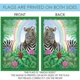 Toland Home Garden Rainbow Stripe Zebra Zebra Flag Double Sided 28x40 ...