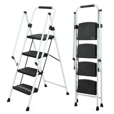 Juuar 6 Step Ladder, Folding Step Stool with Anti-Slip Wide Pedals ...