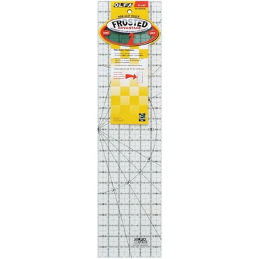 Olfa Frosted Advantage Non-Slip Ruler, "The Traveler" - Walmart.com