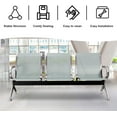 Kinbor 3-Seat Airport Reception Chairs Waiting Room Chair, Reception ...