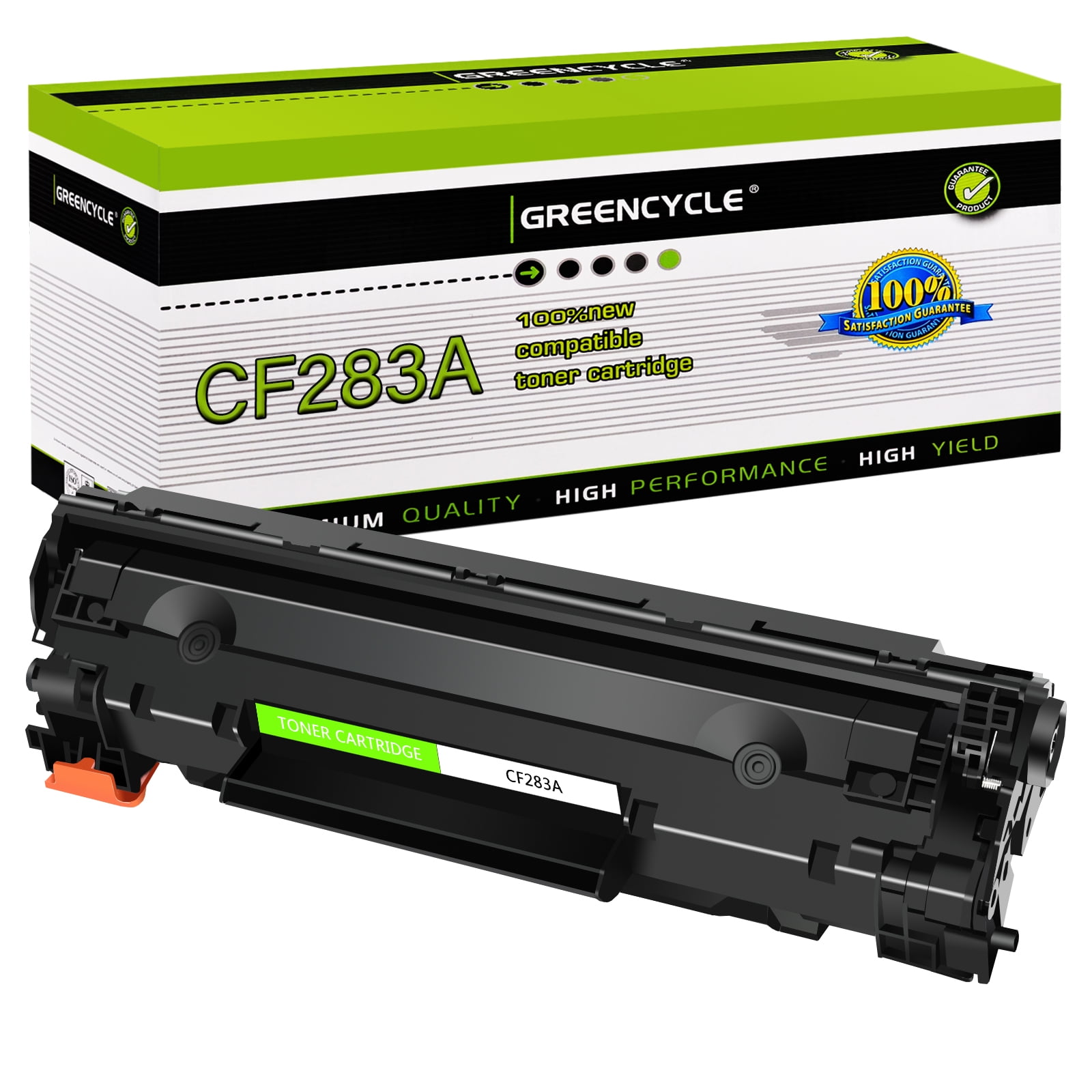 GREENCYCLE 1 Pack Compatible Black Toner Cartridge Replacement for HP ...
