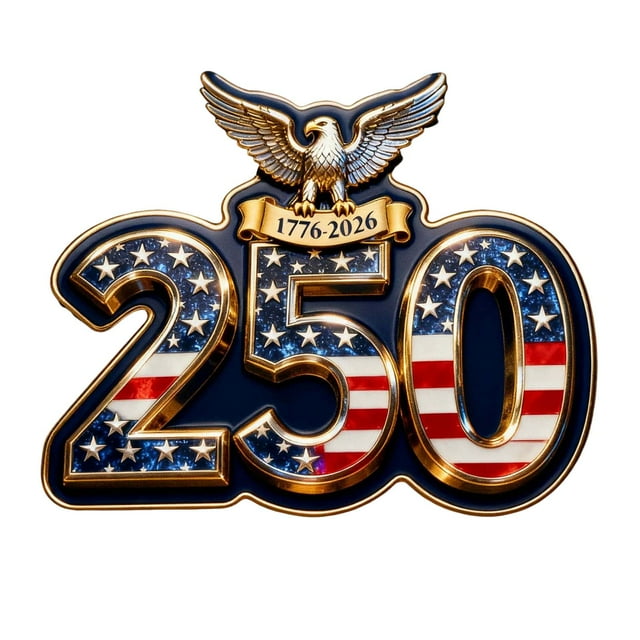 1776-2026 Historic Celebration Brooch US Patriotic Lapel Button ...